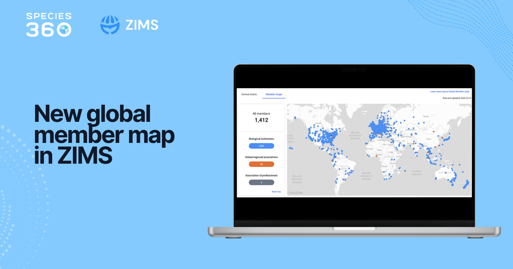 New in ZIMS: Global Member Map - Species360